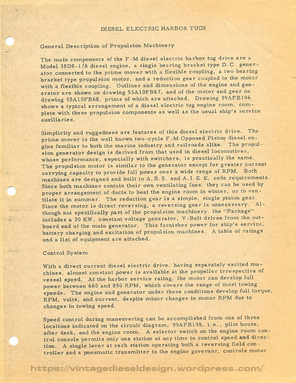 F-M Diesel-Electric Proposal – Vintage Diesel Design