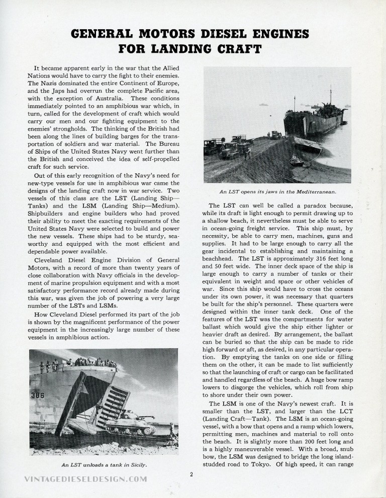 The EMD 567ATL: The power behind the Large, Slow Target (WWII LST ...